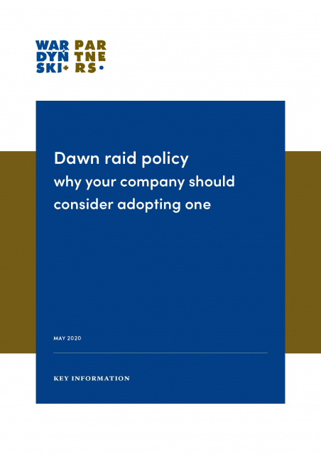 Dawn raid policy: why your company should consider adopting one