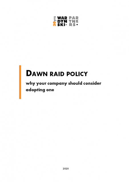 Dawn raid policy: why your company should consider adopting one